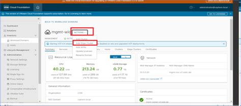 Vcf Deployment Nsx T Edge Cluster Deployment In Vcf Management Domain Welcome To