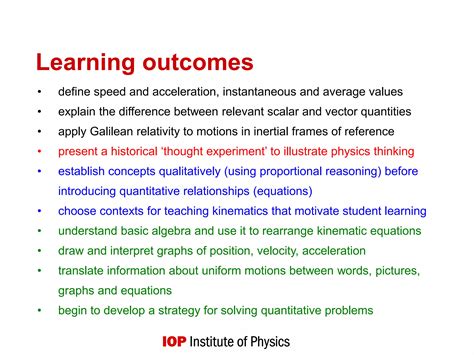 Kinematics Linear Motion Ppt