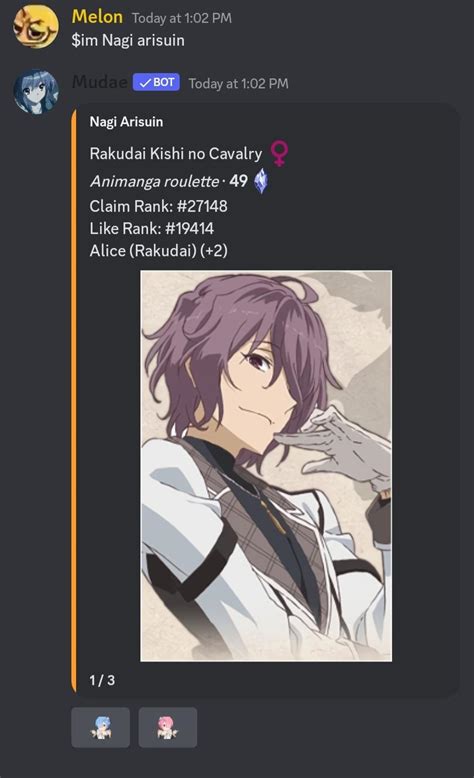 W Mudae For Having Trans Characters Marked As Their Gender And Not Sex