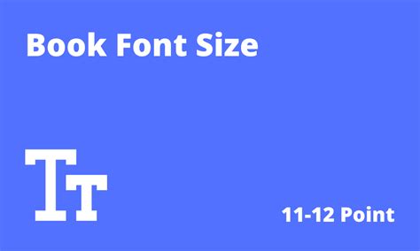 Standard Book Font Size