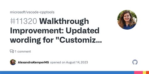 Walkthrough Improvement Updated Wording For Customize Debugging Step · Issue 11320