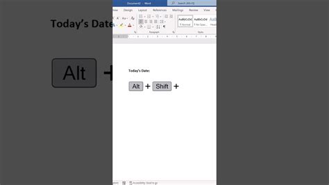 Quickest Way To Insert Todays Date In Word Shorts