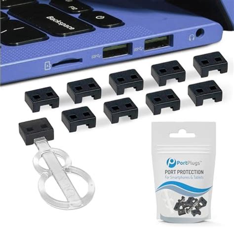 Amazon Com PortPlugs USB A Port Blockers Key Lock USB Security For PC Laptop Notebook