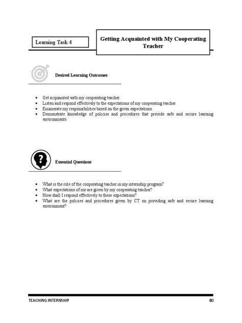 learning task 4 getting acquainted with my cooperating teacher pdf