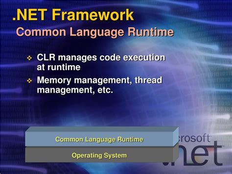 Ppt Microsoft Net Framework Powerpoint Presentation Free Download
