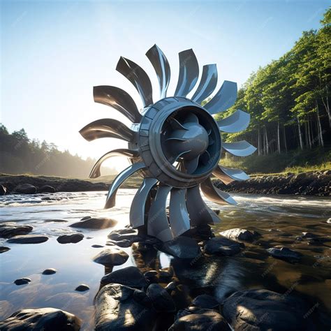 Premium Photo Photo Of A Hydrokinetic Turbine In A River Estuary