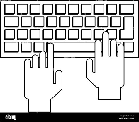 Computer Keyboard Clipart Black And White