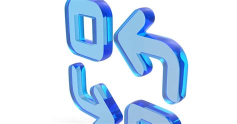 Replace Icon Glass 3d Incl Replace And Blue Envato Elements