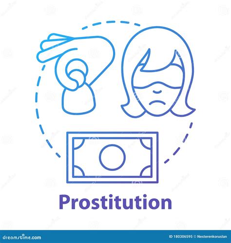 Prostitution Concept Icon Sex Trafficking Idea Thin Line Illustration Sexual Exploitation