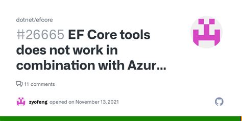 Ef Core Tools Does Not Work In Combination With Azure Keyvault Issue Dotnet Efcore