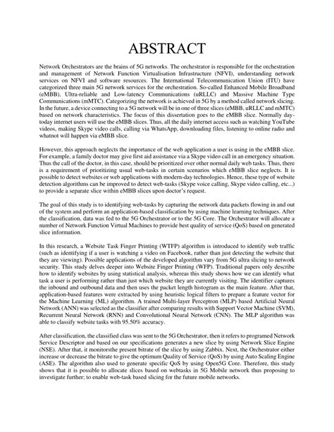 Pdf Using Machine Learning Techniques In Developing An Autonomous Network Orchestration Scheme