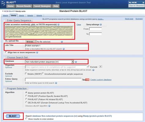 BLAST Compare Identify Sequences NCBI Bioinformatics Resources An