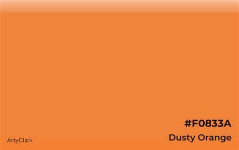 Dusty Orange Color Artyclick
