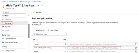 communication between apim and function app as backend microsoft