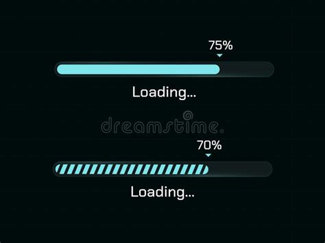 Minimalist Progress Bar Ui Showing Task Completion Percentage On Black