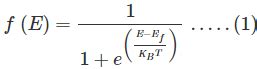 Fermi Dirac Distribution Function Electrical U