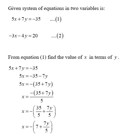 Answered 2a Solve Systems Of Equations In Two Bartleby