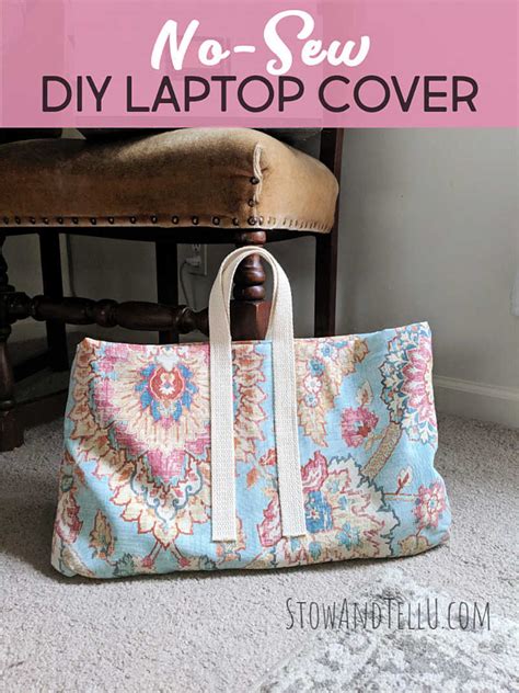 Diy Laptop Cover From A Repurposed Decorative Pillowcase Stow Tellu