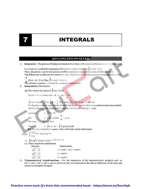 Class 12 Maths Formula Chapter 7 Pdf