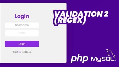 6 Validation 2 Regex Youtube