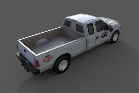 Pickup Truck Lowpoly 3d Land Unity Asset Store