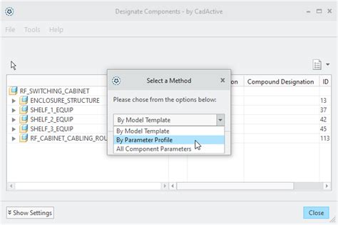Generate A Component Parameter Report Cadactive