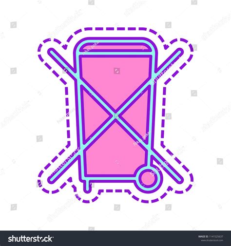 No Trash Bin Crossed Litter Linear Stock Vector Royalty Free 1141525637 Shutterstock
