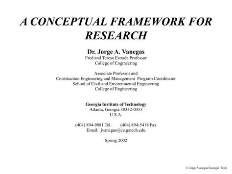 Ppt A Conceptual Framework For Research Powerpoint Presentation Free Download Id 4642269