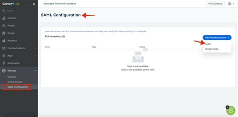 Configuring Samlokta Gainsight Inc
