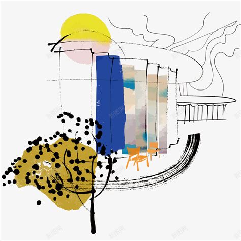 抽象插画矢量图png图片免费下载 素材rmamaakt 88ICON