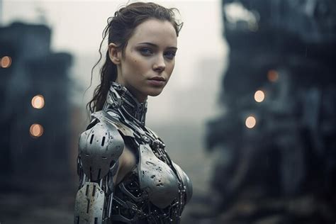 Premium Photo A Robot Girl