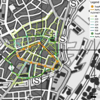 Network Layout Example By Using The GIS Based Tool For The Case Of Download Scientific Diagram
