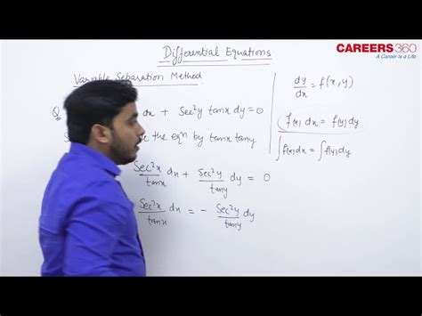 Differential Equations With Variables Separable Mcq Practice