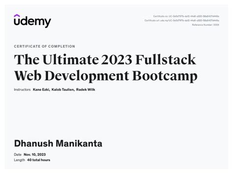 Just Completed The Ultimate Web Development Bootcamp 2023 On Udemy By