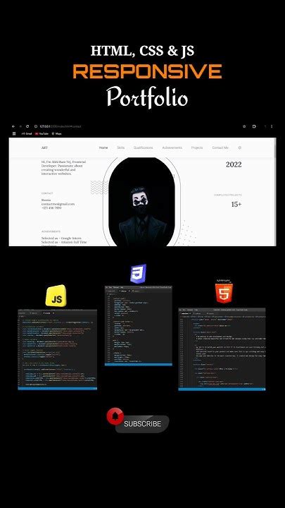 responsive portfolio webdesign webdevelopment responsivewebdesign html css javascript