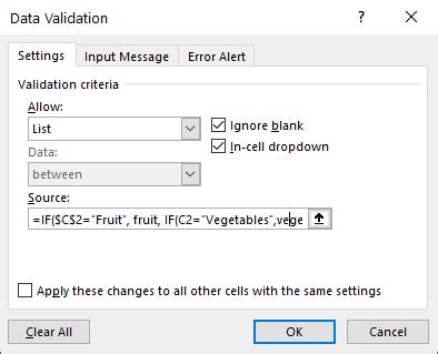 Drop Down List With If Statement In Excel Automate Excel