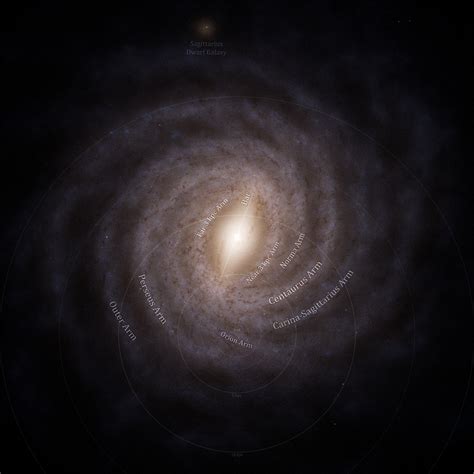 Esa The Best Milky Way Map By Gaia Labelled