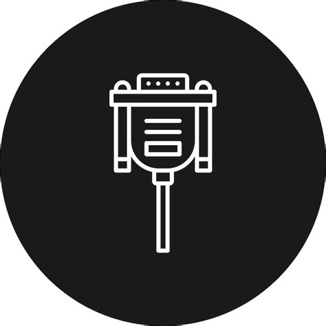 Premium Vector Vga Cable Vector Icon Can Be Used For Computer And Hardware Iconset