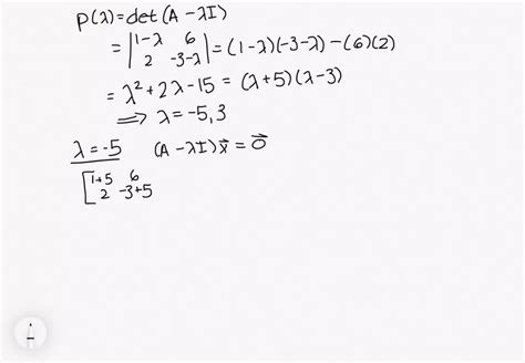 solved determine all eigenvalues and corresponding eigenvectors of the