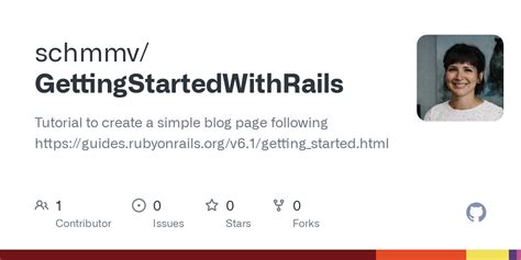 Github Schmmvgettingstartedwithrails Tutorial To Create A Simple Blog Page Following