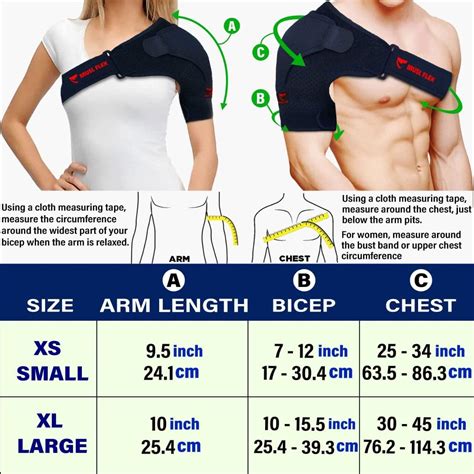 Shoulder Brace With Reusable Ice Gel Pack Rotator Cuff Support