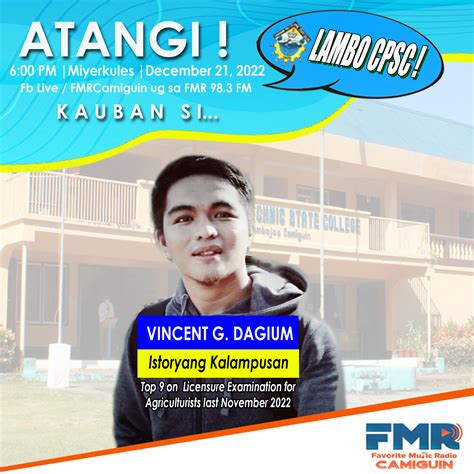 Lambo Cpsc Istoryang Kalampusan Camiguin Polytechnic State College