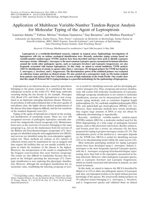 Pdf Application Of Multilocus Variable Number Tandem Repeat Analysis For Molecular Typing Of