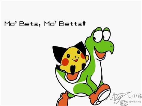 I Love Smws Beta Yoshi Design And I Love Pichus Dragmires Tumblr
