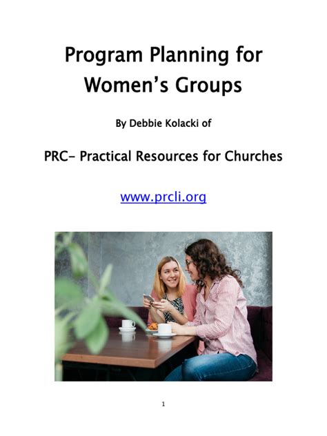 Program Planning For Womens Groups Booklet Pdf Program Planning For Womens Groups Booklet Pdf