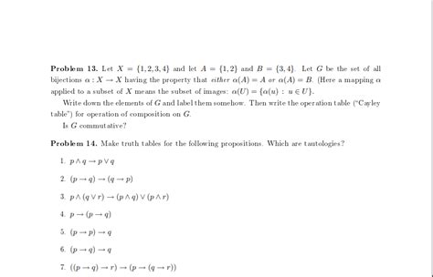Solved Problem 13 Let X 1 2 3 4 And Let A 1 2 Chegg Com