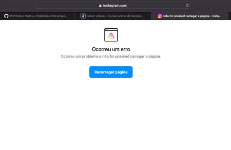 link do instagram dando erro html e css ambientes de desenvolvimento estrutura de arquivos e