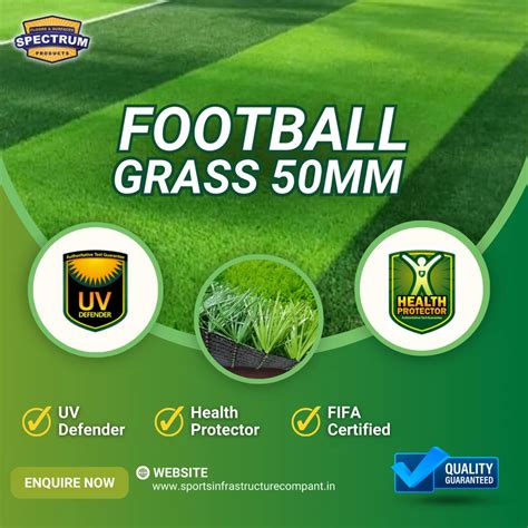 Green Matte 50mm Football Grass At ₹ 52sq Ft In Bhiwandi Id 2854474836097