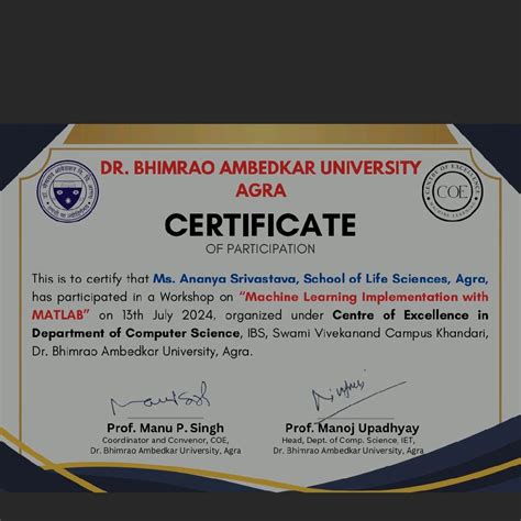 Ananya Srivastava On Linkedin Machinelearning Matlab Professionaldevelopment Datascience