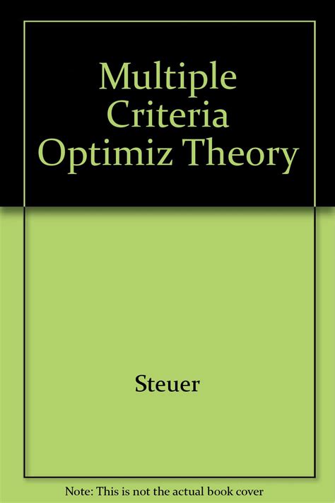 multiple criteria optimization theory computation and application